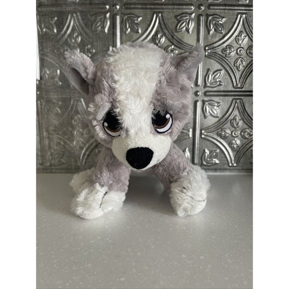 Kellytoy | Toys | Kellytoy Dog 9 Gray Plush Wolf Pup Soft Toy Sewn Eyes ...
